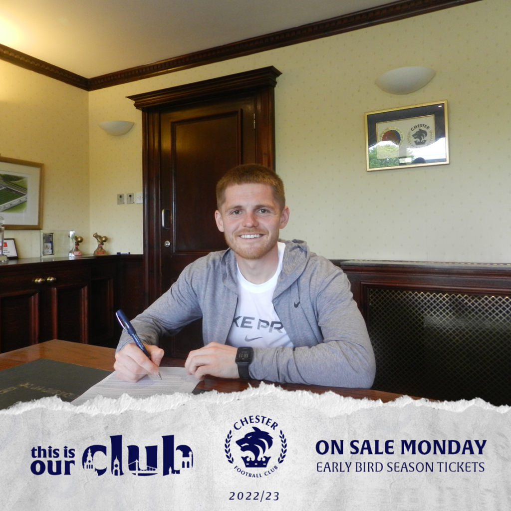 BREAKING | Declan Weeks signs new two-year deal! - Chester Football Club