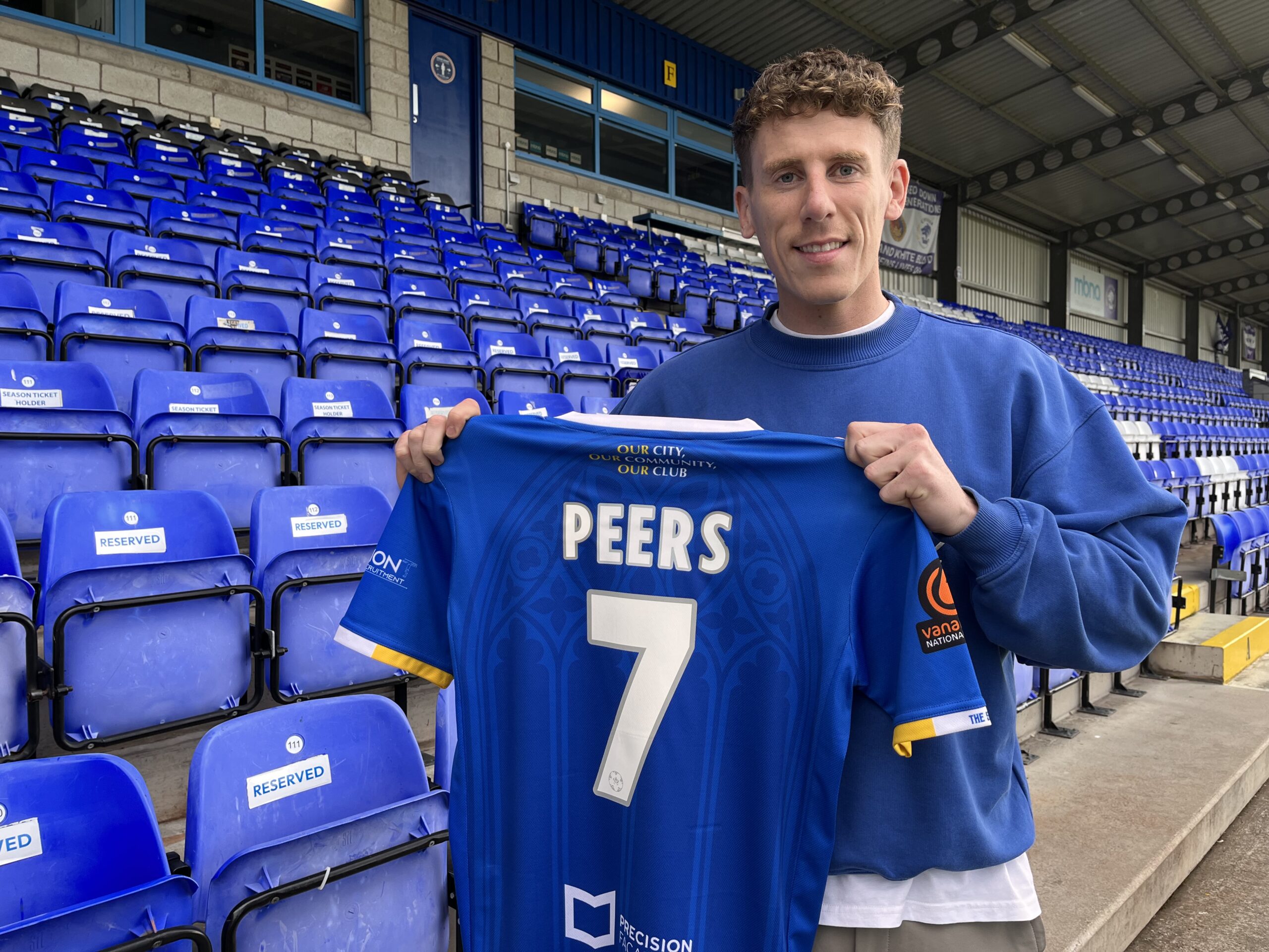 Tom Peers returns to Chester FC! - Chester Football Club