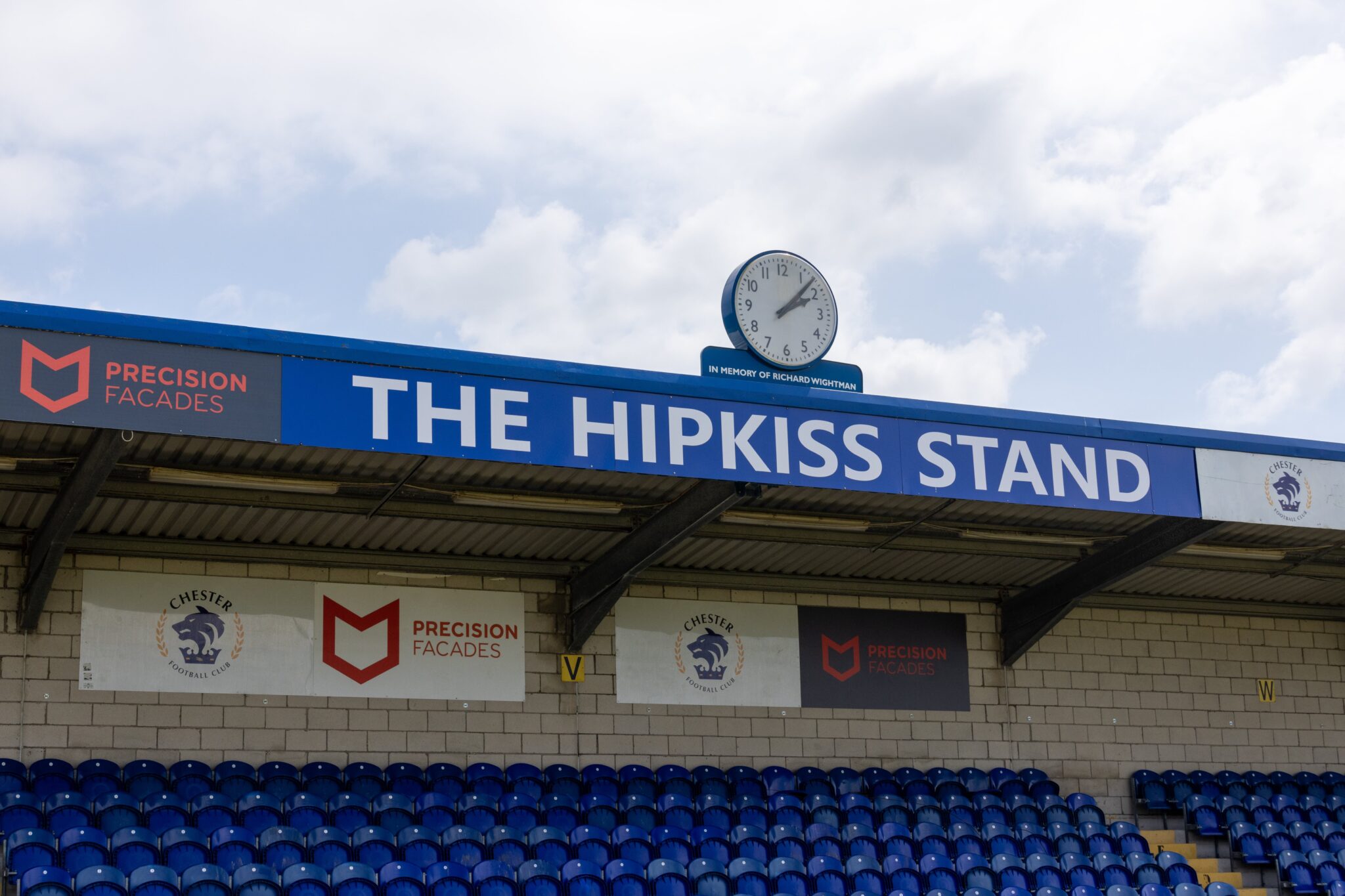 Precision Facades sign up for a fifth season! - Chester Football Club