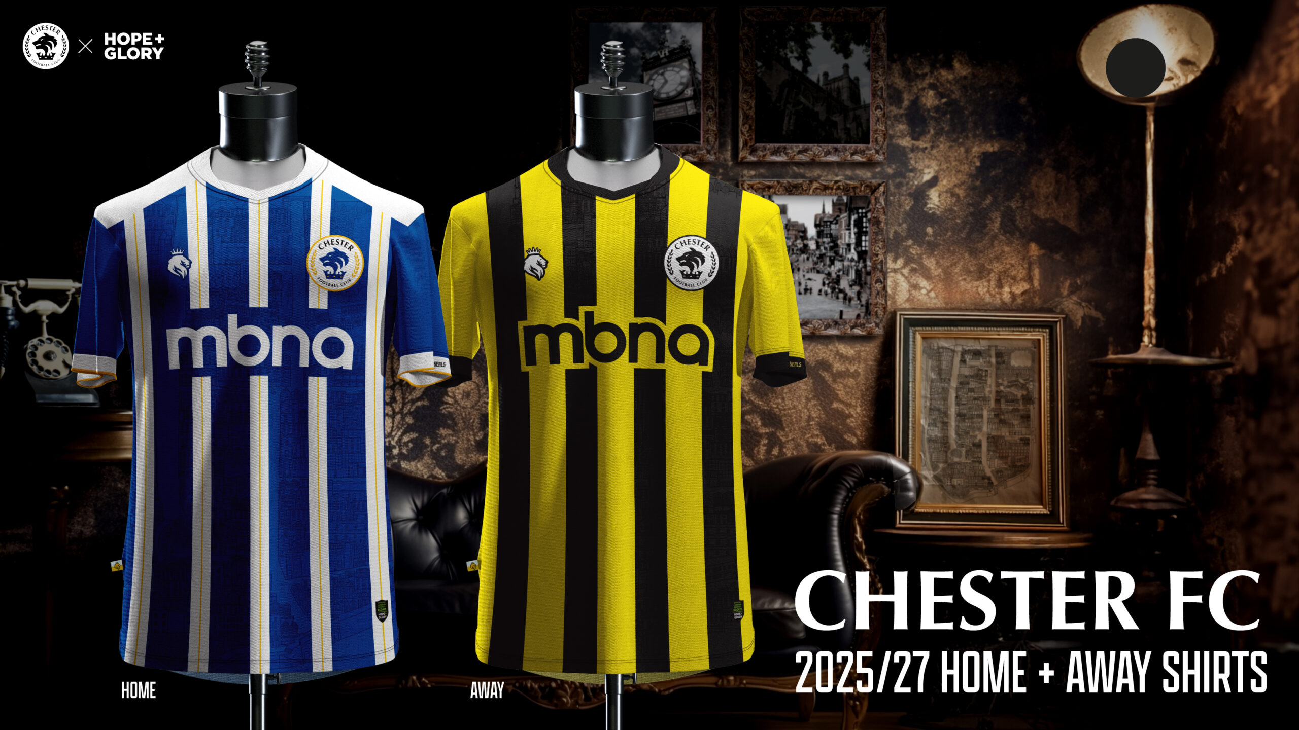 Home and Away shirts confirmed for 2025/27! - Chester Football Club