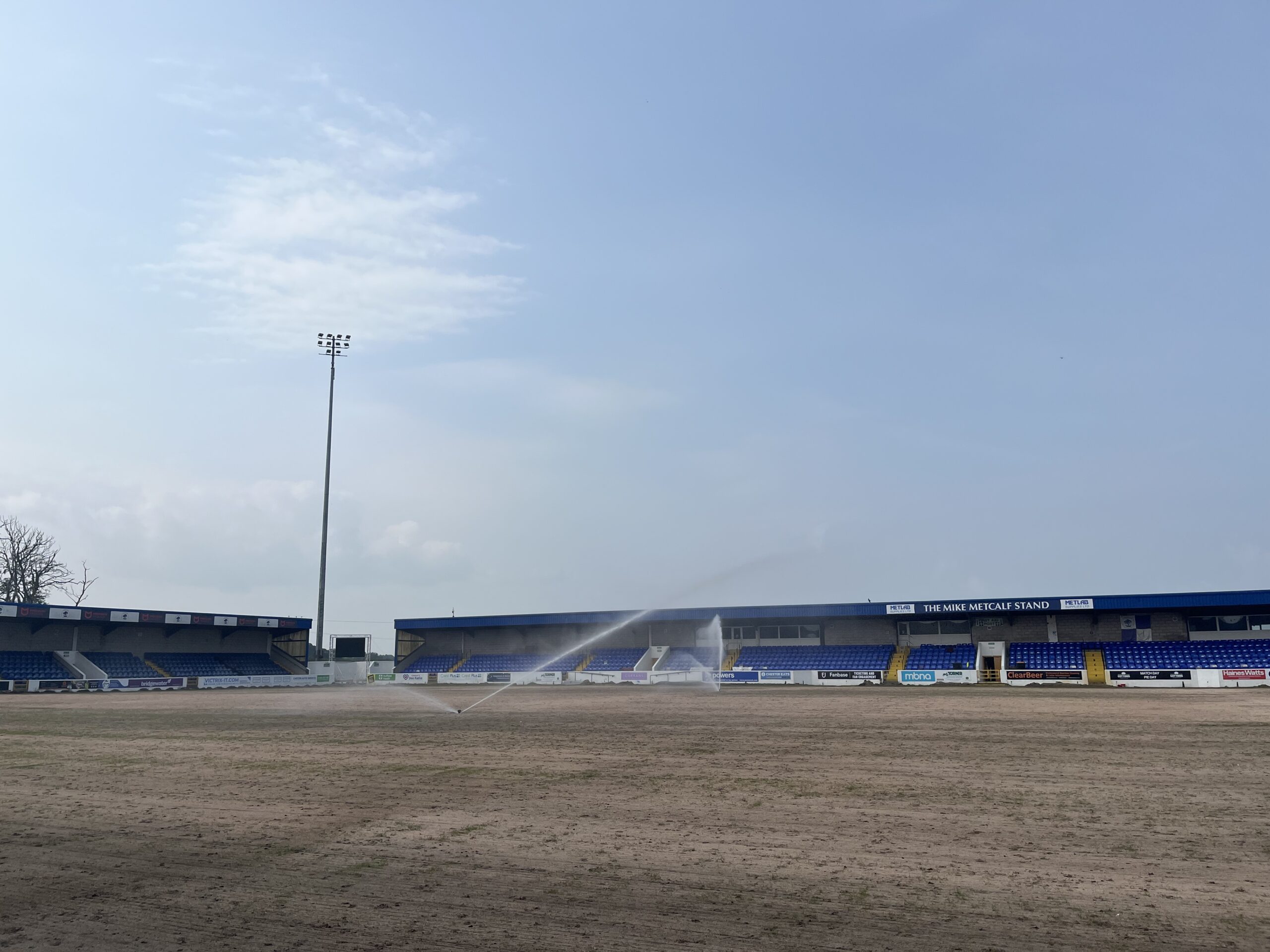 Irrigation system upgraded at the Deva Stadium! - Chester Football Club
